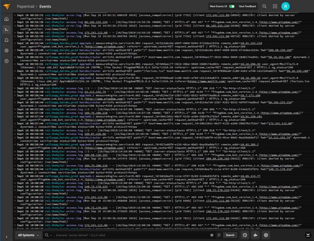 The New Event Viewer - Papertrail