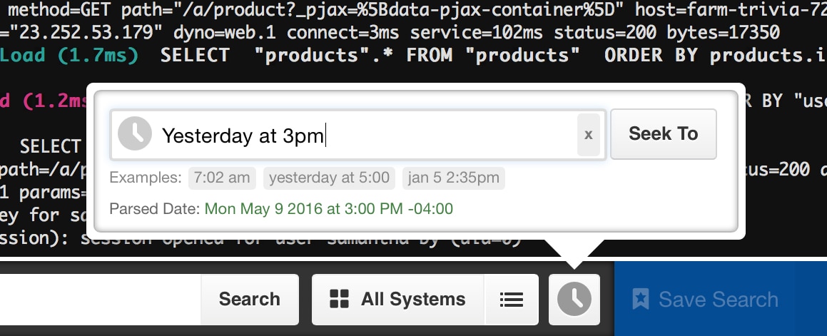 Search syntax - Papertrail