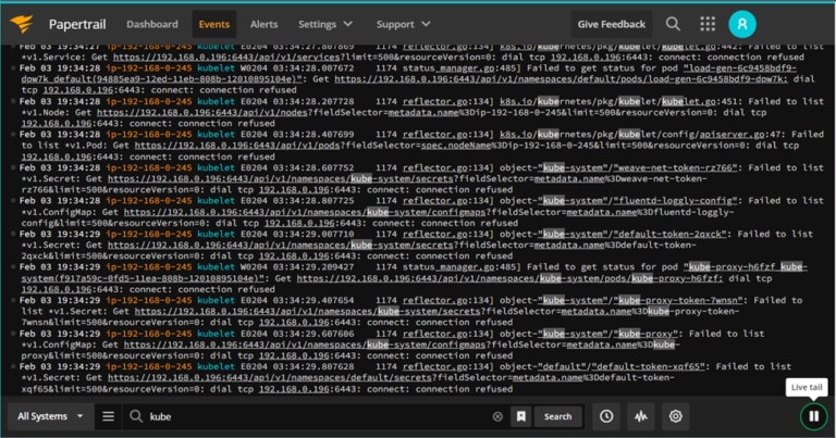 How to “Live Tail” Kubernetes Logs - Kubectl Logs Tail - Papertrail